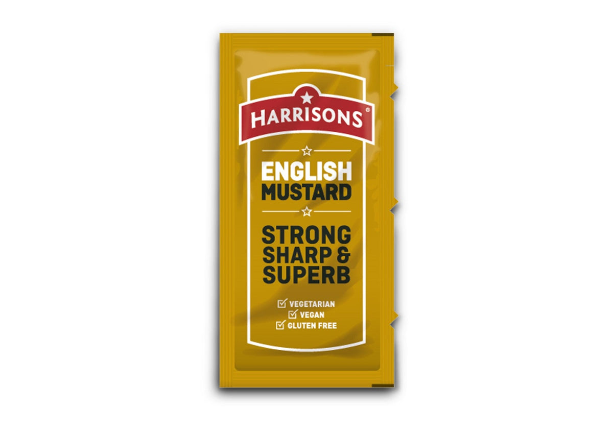 Harrisons English Mustard Sachets (200 x 10g) – Wellington Fresh