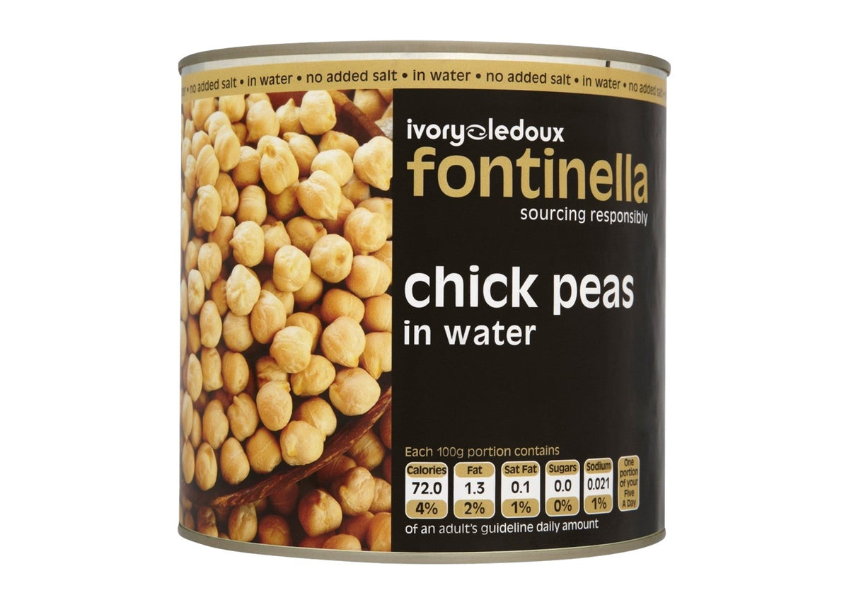 Fontinella Chick Peas (Catering 2.5Kg Tin) – Wellington Fresh