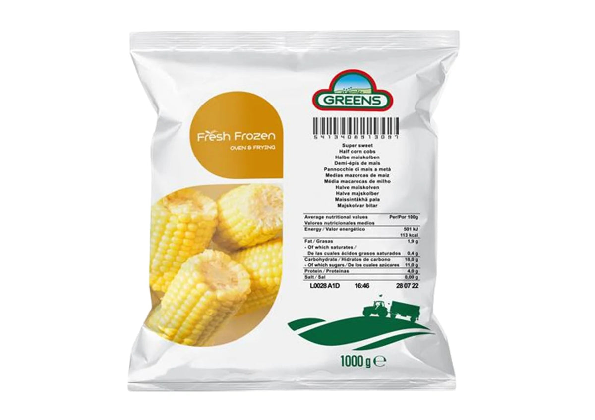 Frozen Corn Cob Halves (1Kg) – Wellington Fresh